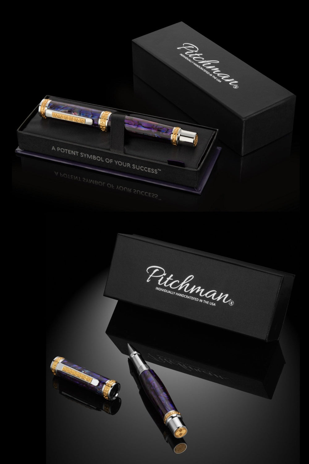 Purple Pens | Meticulously Handcrafted Luxury Purple Pens by Pitchman